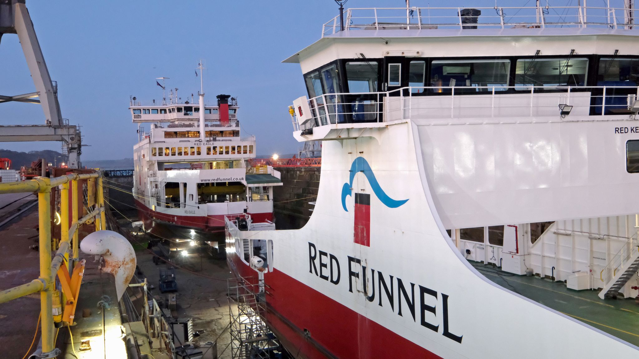 Red Funnel Ferries, A&P Falmouth - Maintenance Work - SCA Group